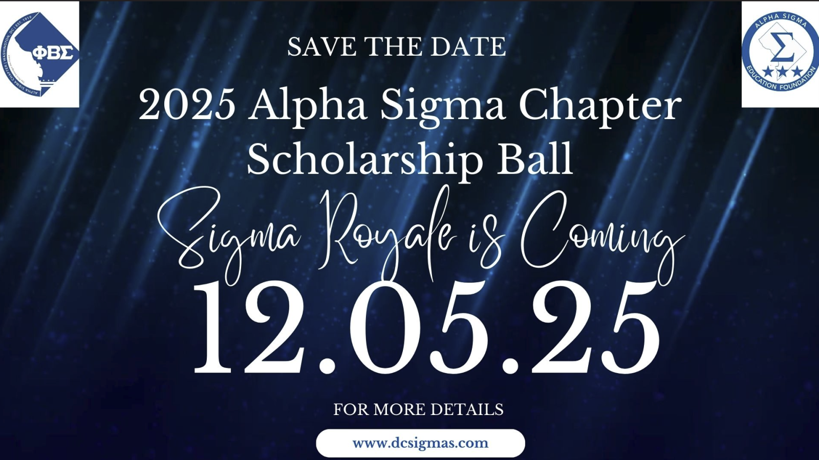 Alpha Sigma Chapter -2025 Scholarship Ball - Sigma Royale in Washington ...