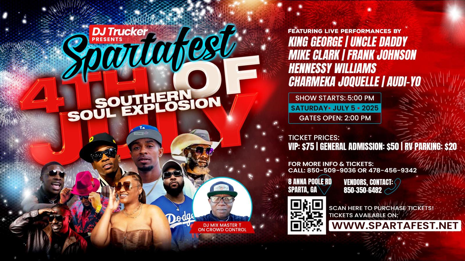 SpartaFest: 4th of July Southern Soul Explosion in Sparta - Checkout