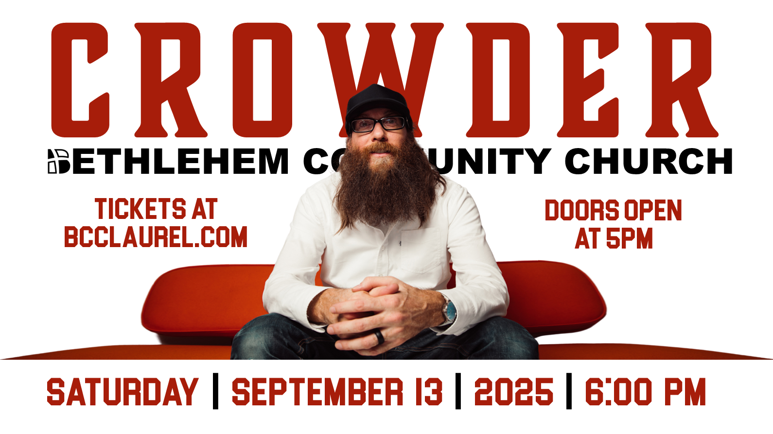 Dave Crowder Concert in Laurel - Checkout