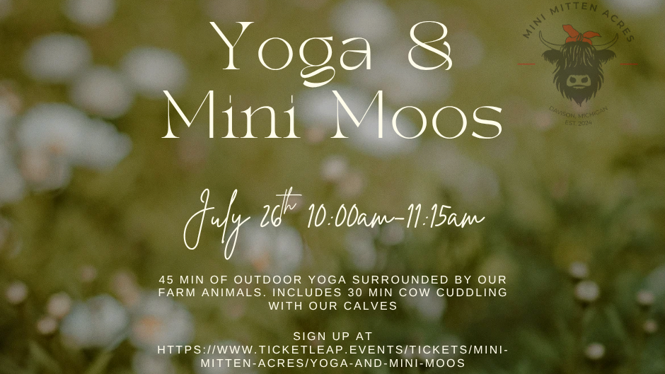 Yoga and Mini Moos in Davison - Checkout