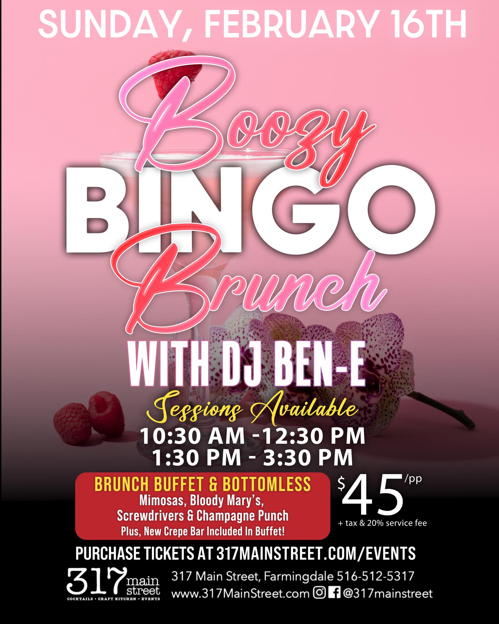 Boozy Bingo Brunch at 317 Main Street! in Farmingdale - Checkout