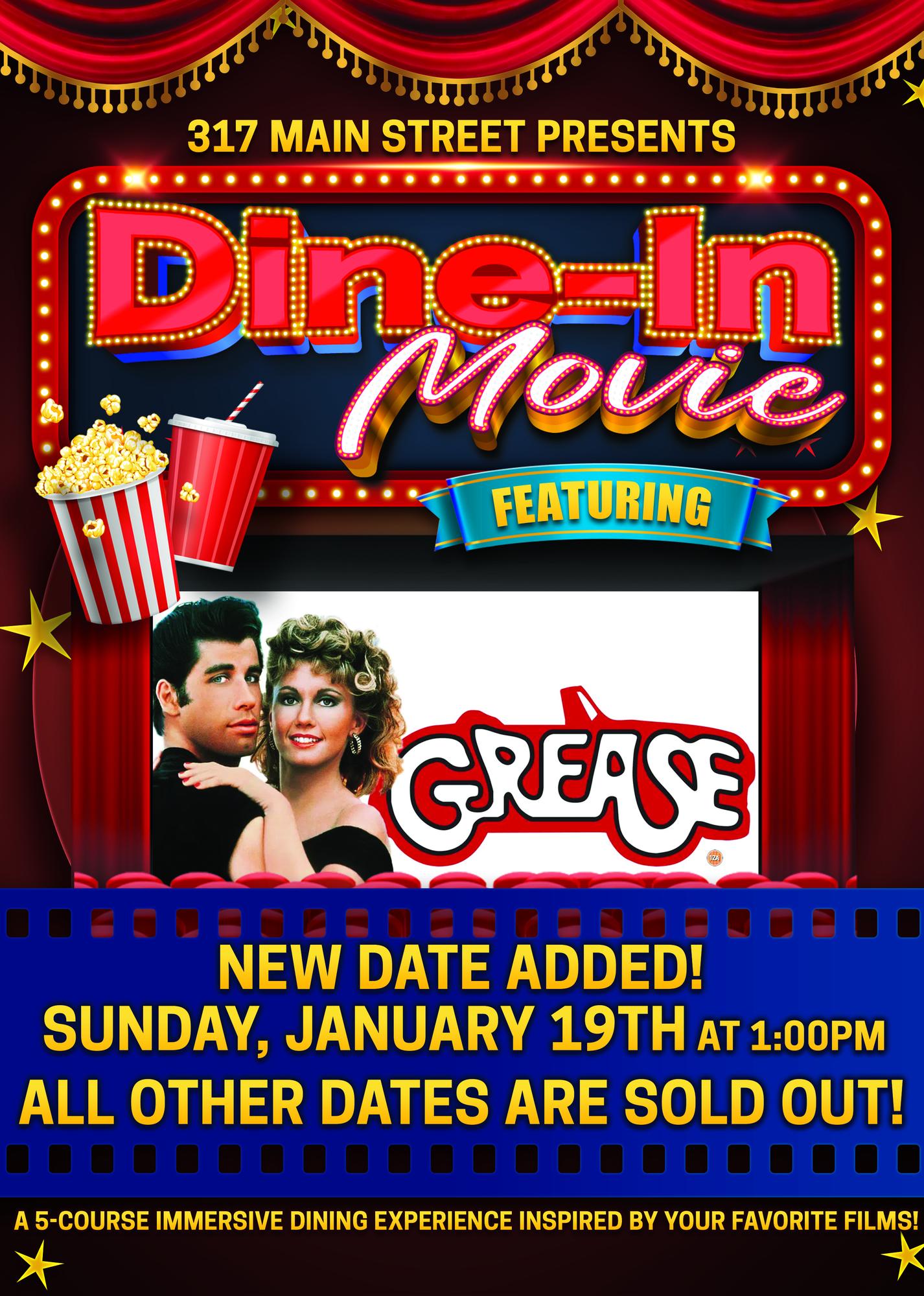 Dine-In Movie: Grease at 317 Main Street in Farmingdale - Checkout