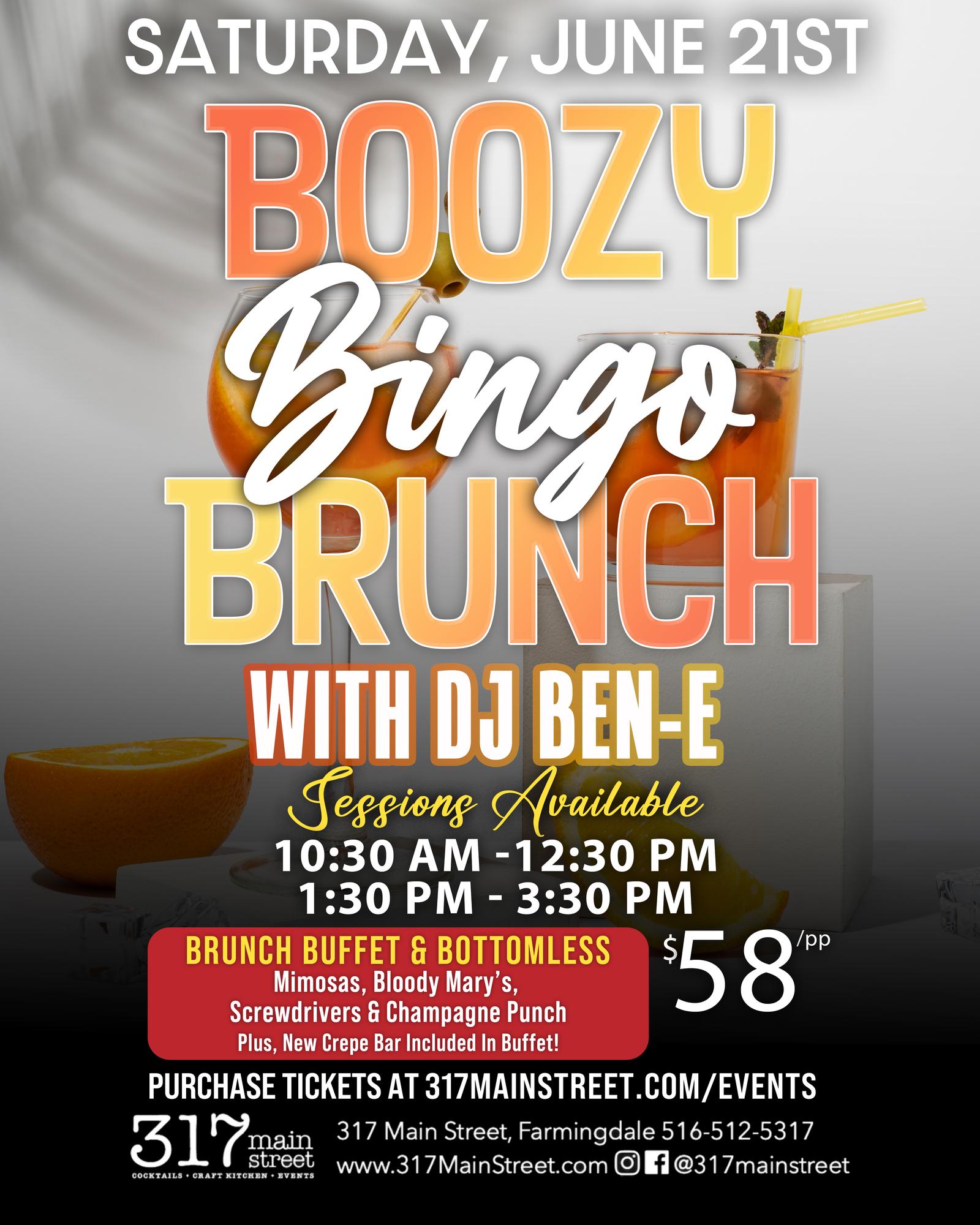 Boozy Bingo Brunch at 317 Main Street in Farmingdale - Checkout