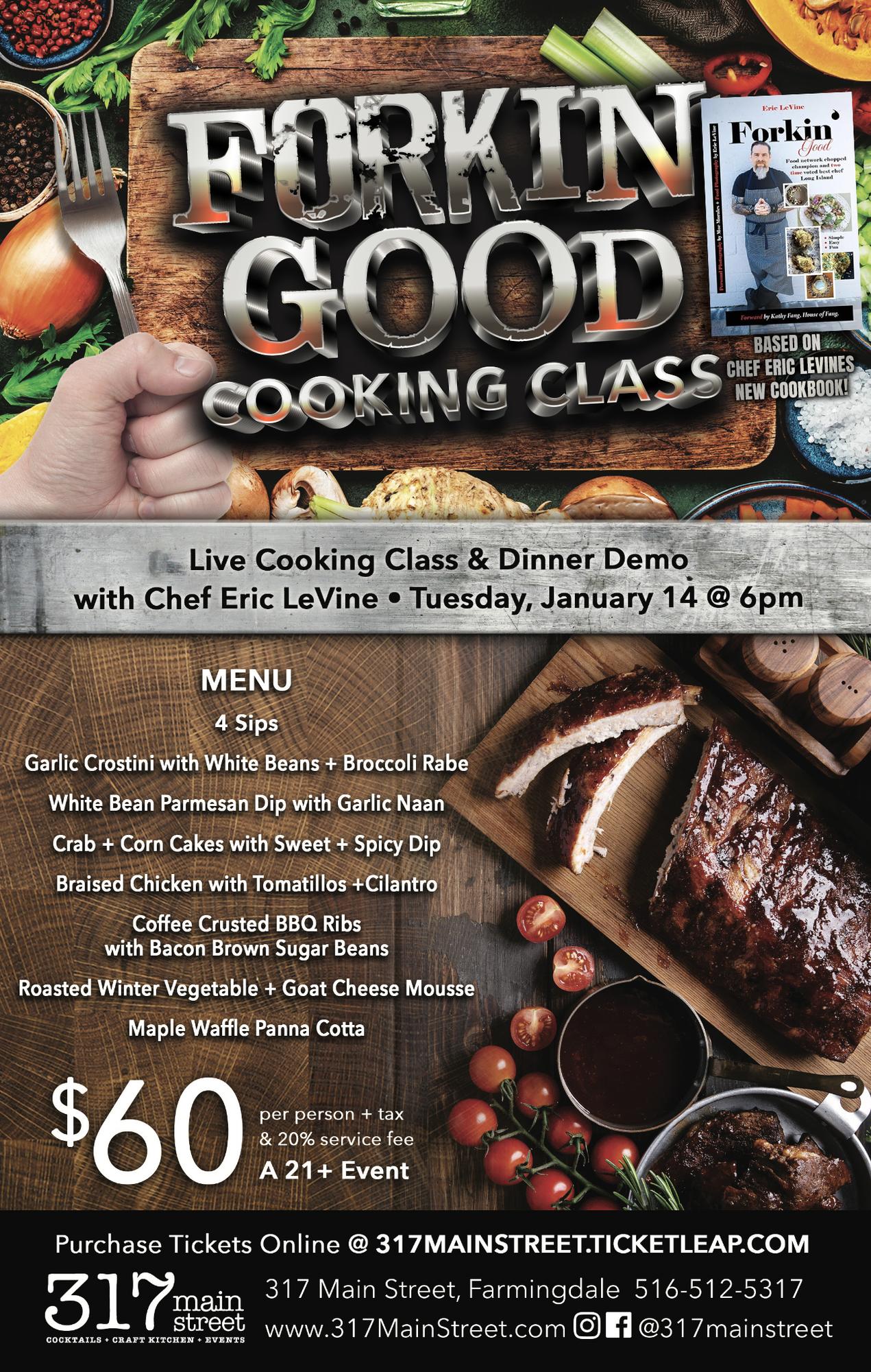 Forkin' Good Cooking Class in Farmingdale - Checkout