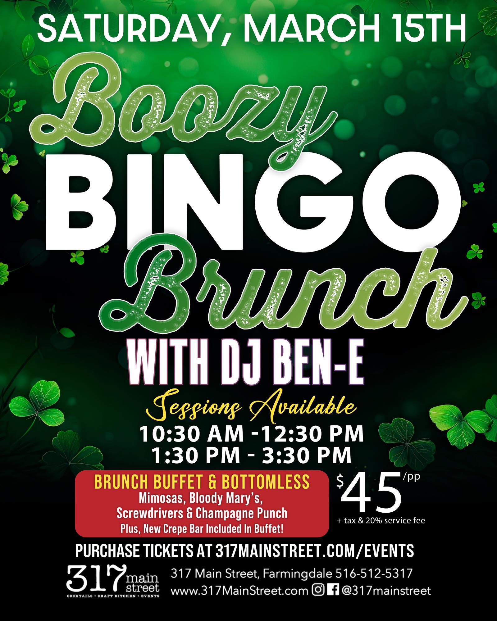 Boozy Bingo Brunch at 317 Main Street! in Farmingdale - Checkout