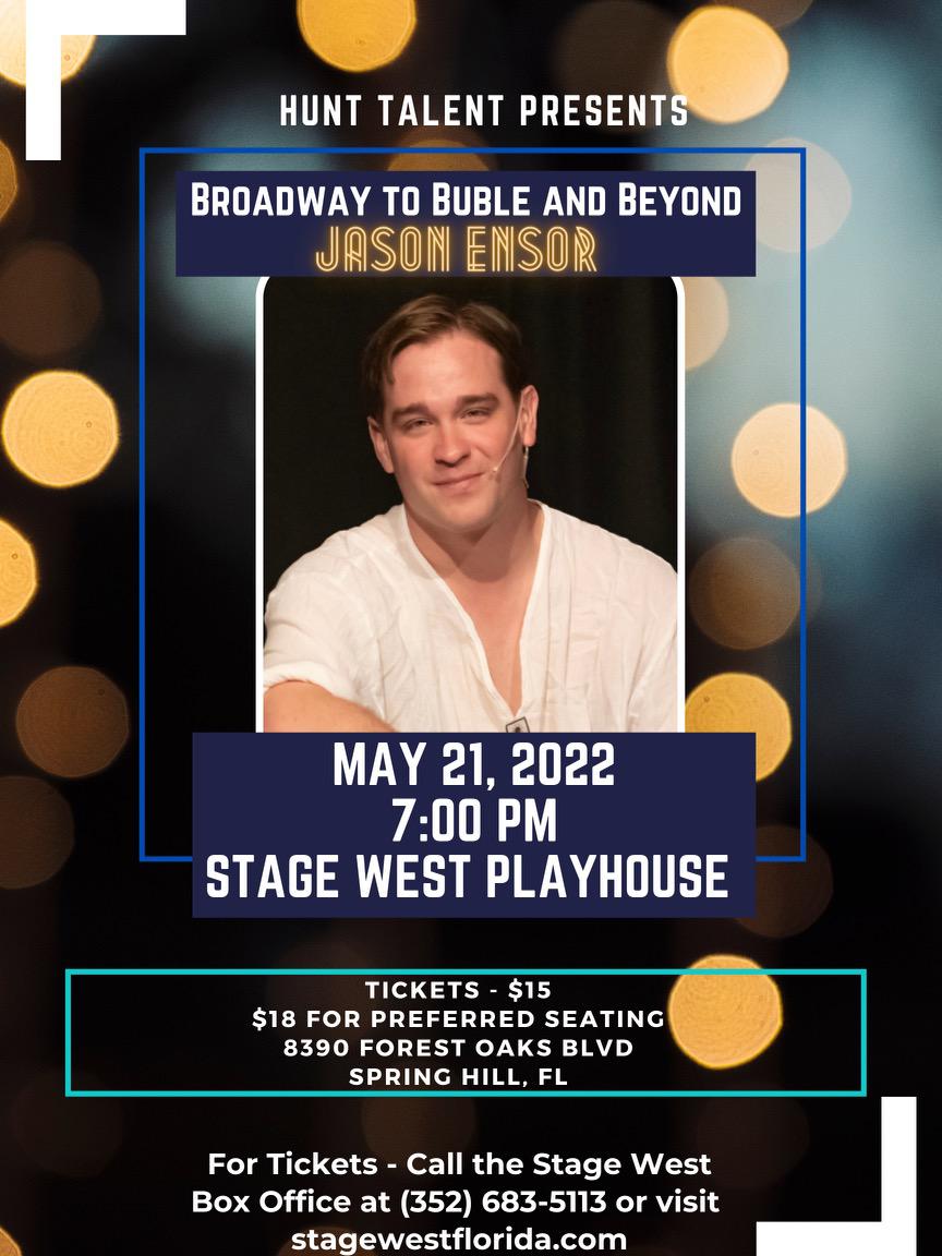 Broadway to Buble and Beyond: An evening with JASON ENSOR in Spring Hill - Checkout