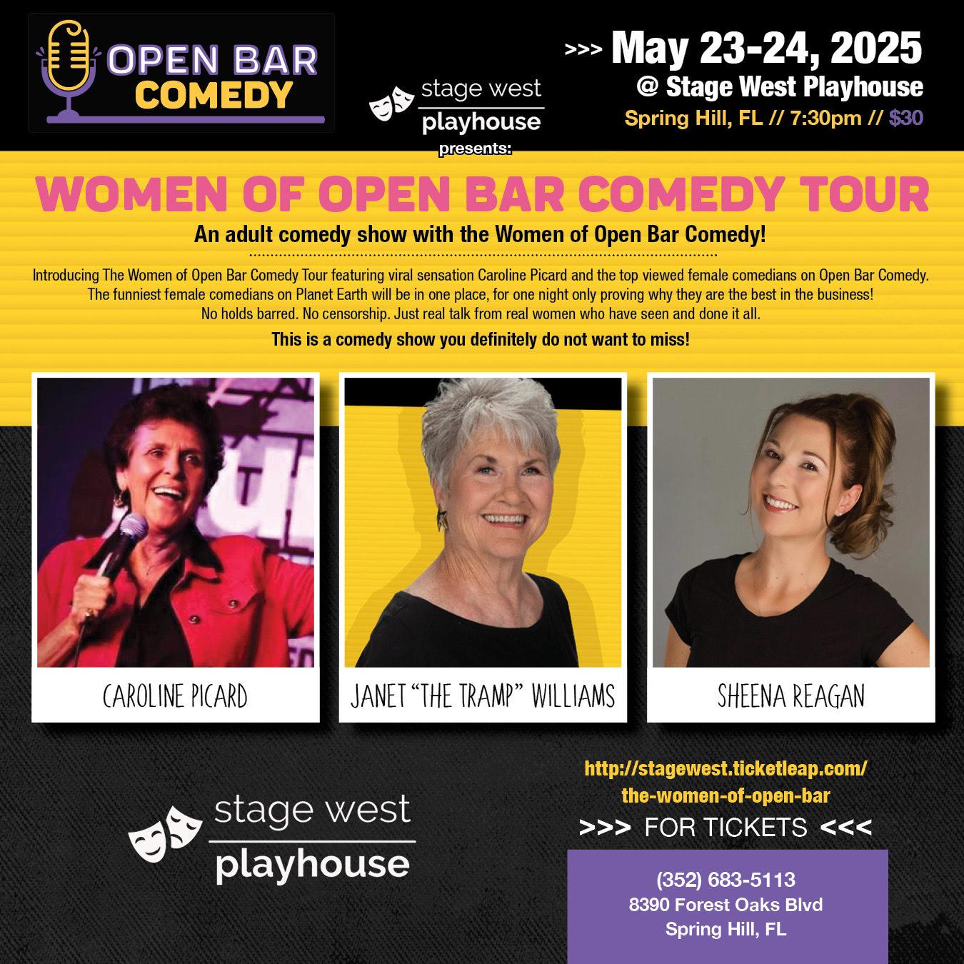 WOMEN OF OPEN BAR COMEDY 2 in Spring Hill - Checkout