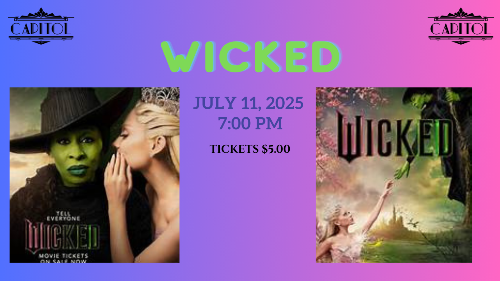 Wicked 2025 in Greeneville - Checkout