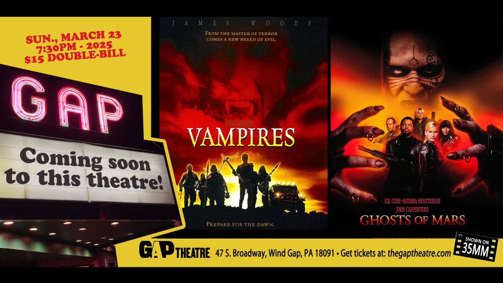 John Carpenter double-bill: VAMPIRES (1999) & GHOSTS OF MARS (2001) on ...