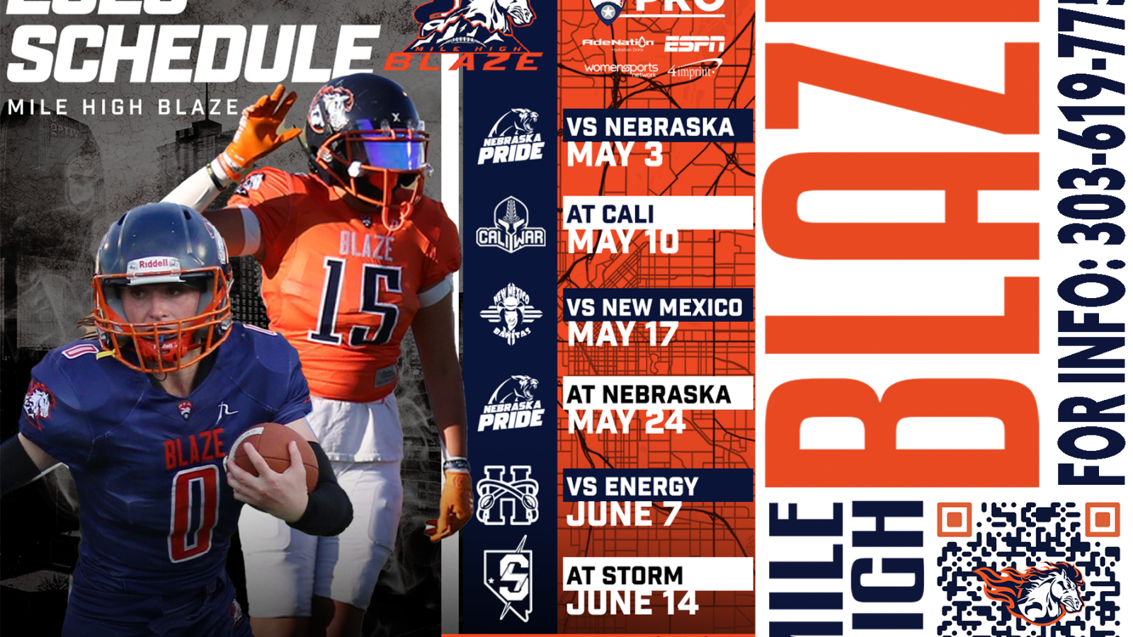 Home Opener 2025 - Mile High Blaze vs. Nebraska Pride in Thornton ...