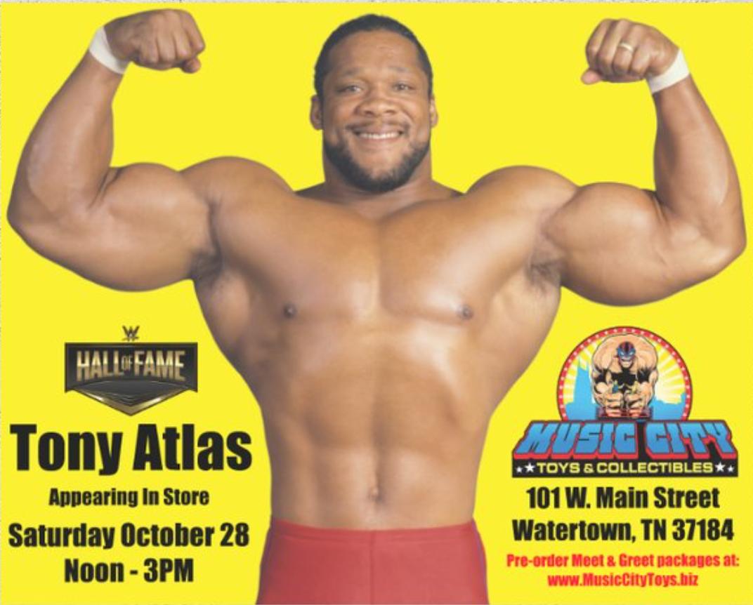 Meet WWE Hall of Famer, Tony Atlas, at Music City Toys! in Watertown ...