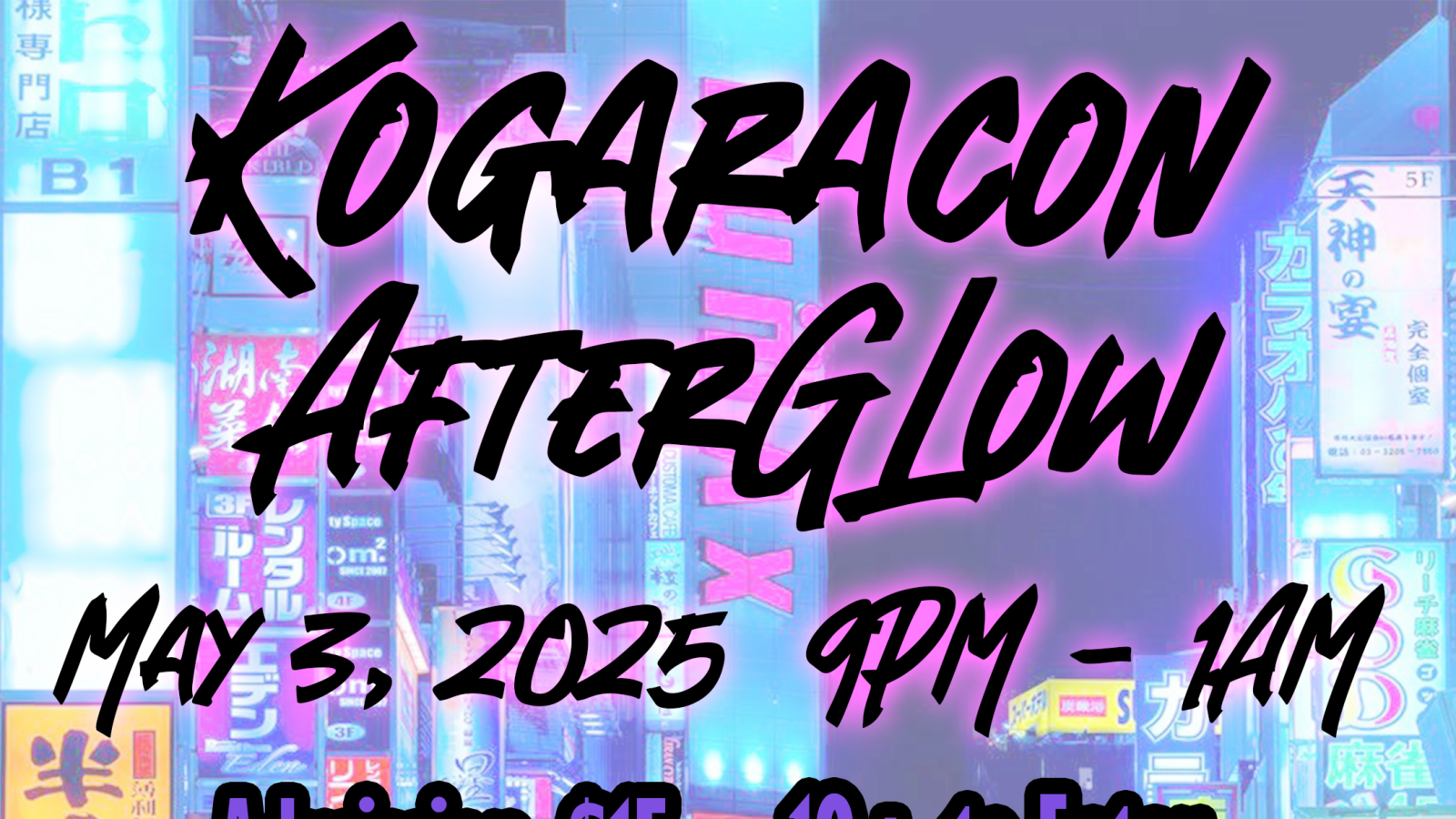 Kogaracon Afterparty in New Brunswick - Checkout