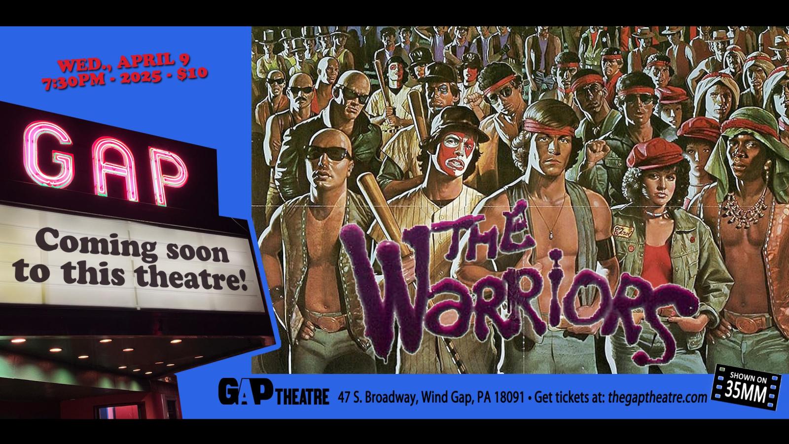 THE WARRIORS (1979) in 35mm in Wind Gap - Checkout