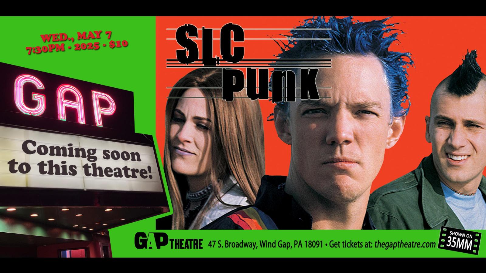 SLC PUNK (1998) on 35mm in Wind Gap - Checkout