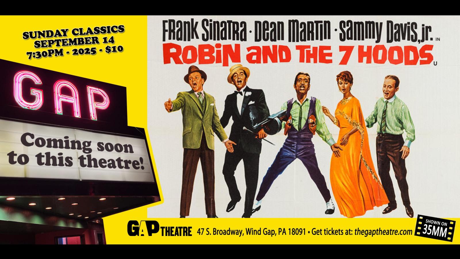Frank Sinatra & Dean Martin in ROBIN AND THE 7 HOODS (1964) in 35mm in Wind Gap - Checkout