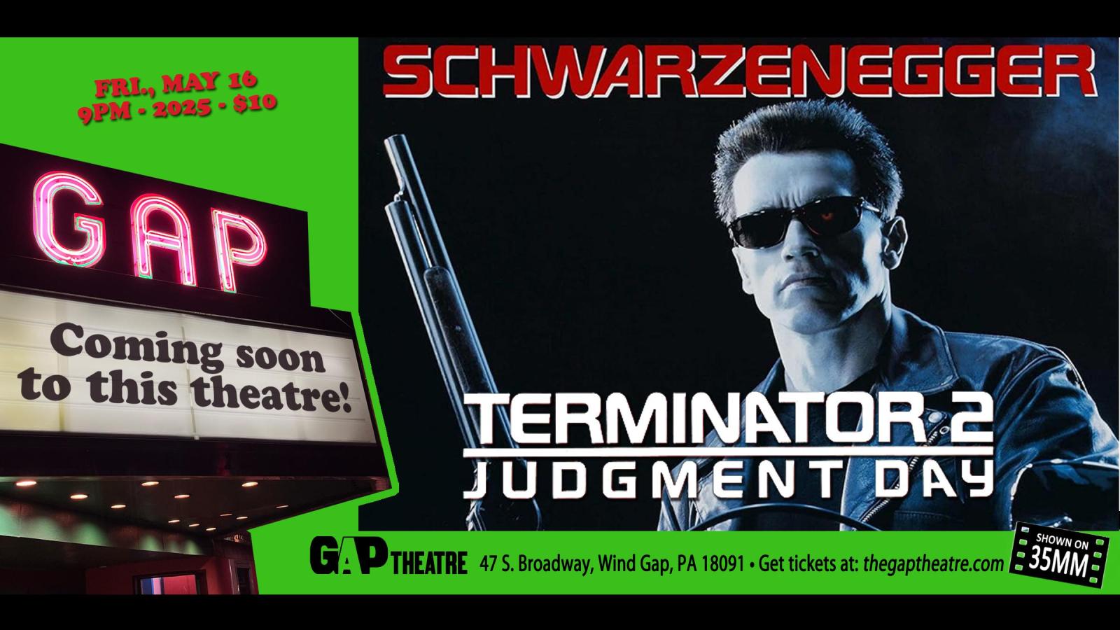 JAMES CAMERON’S TERMINATOR II (1991) on 35mm in Wind Gap - Checkout
