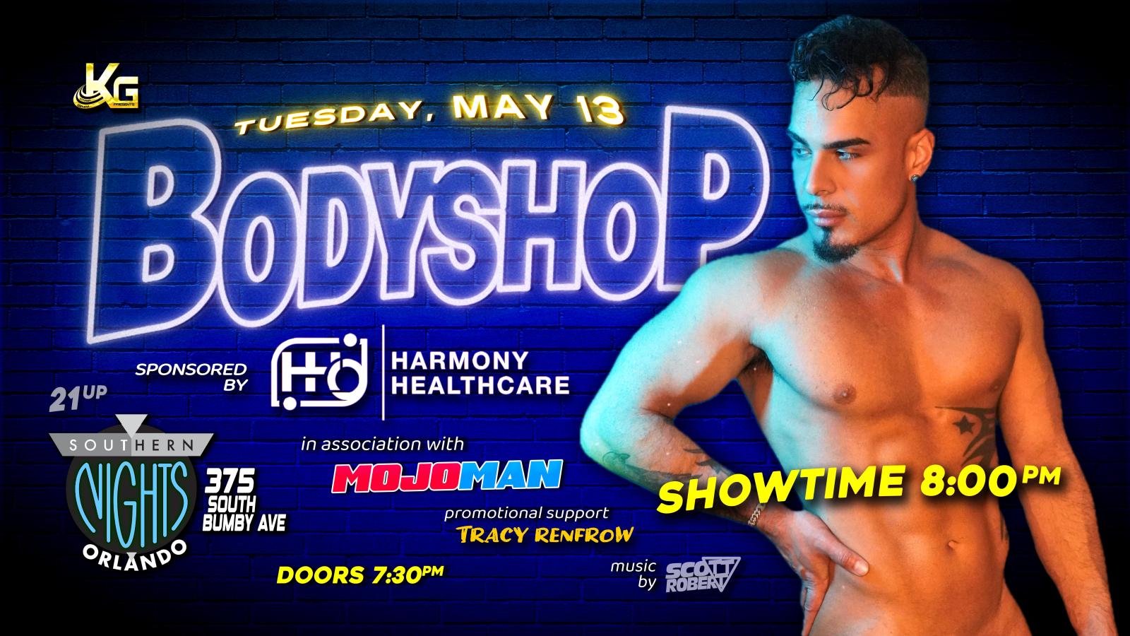 The Body Shop Front Row ReServed Seats - May 13th in Orlando - Checkout