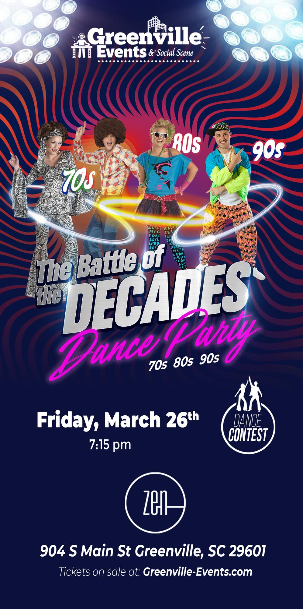 The Battle of the Decades Dance Party in Greenville - Checkout