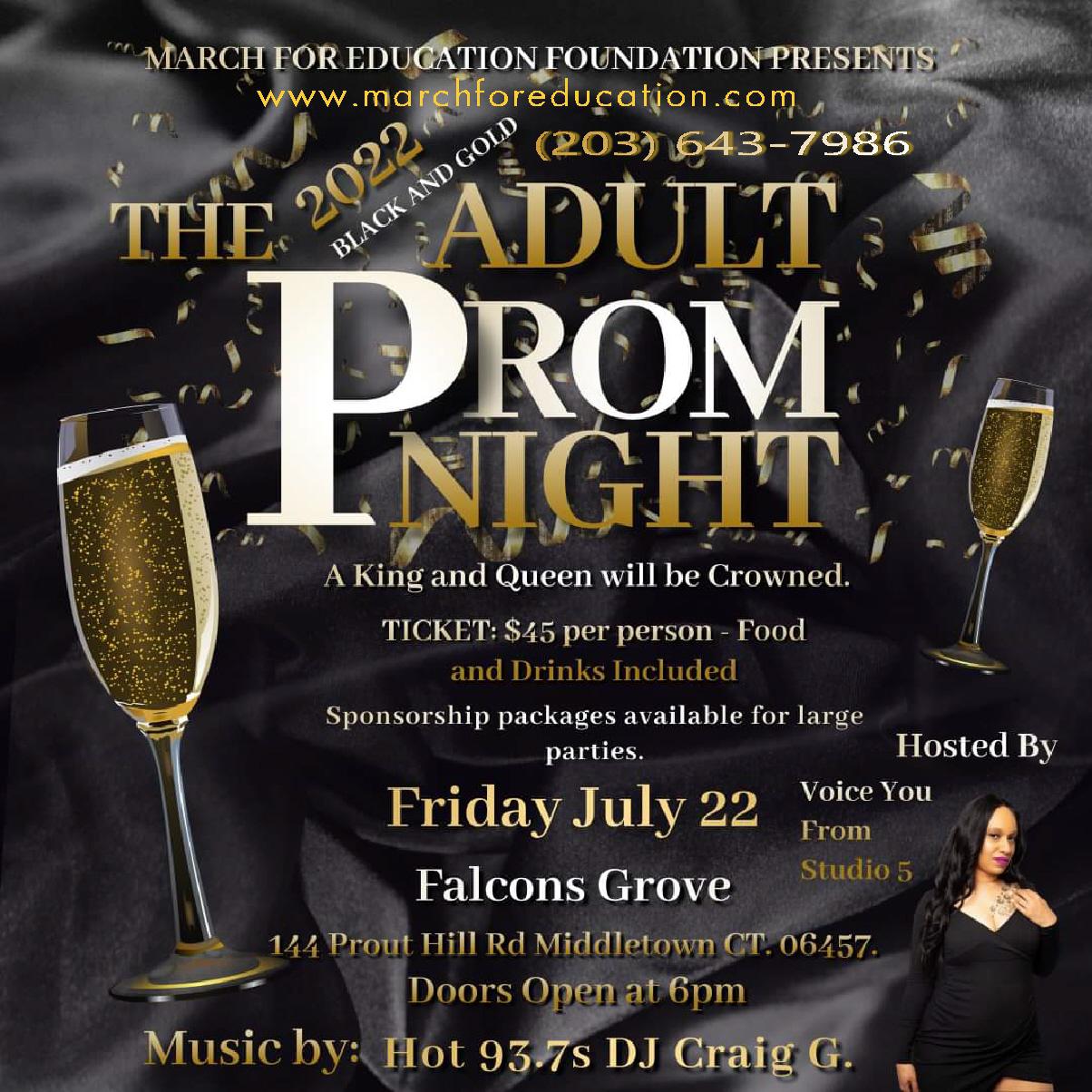 Tickets for MFEF Black and Gold Adult Prom Night 2022 in Middletown ...