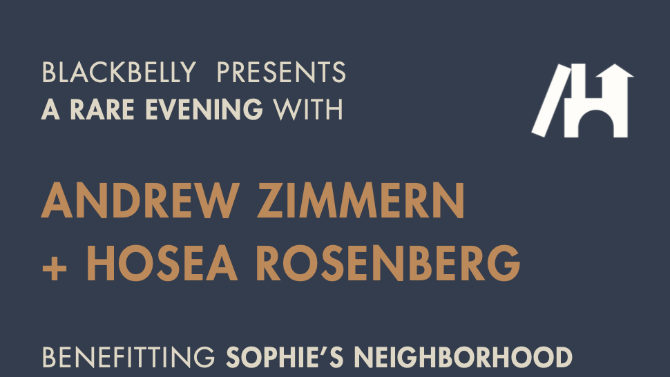 A Rare Evening with Chefs Andrew Zimmern + Hosea Rosenberg, benefitting ...