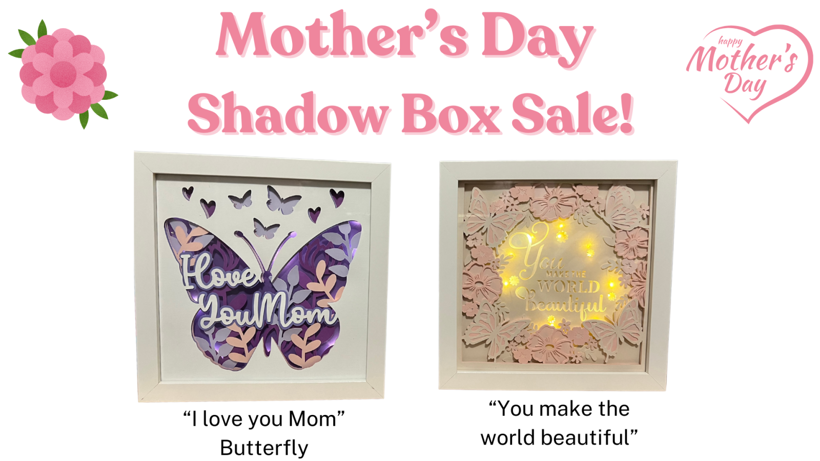 Rotary Mother's Day Shadow Box Sale! in Weirton - Checkout