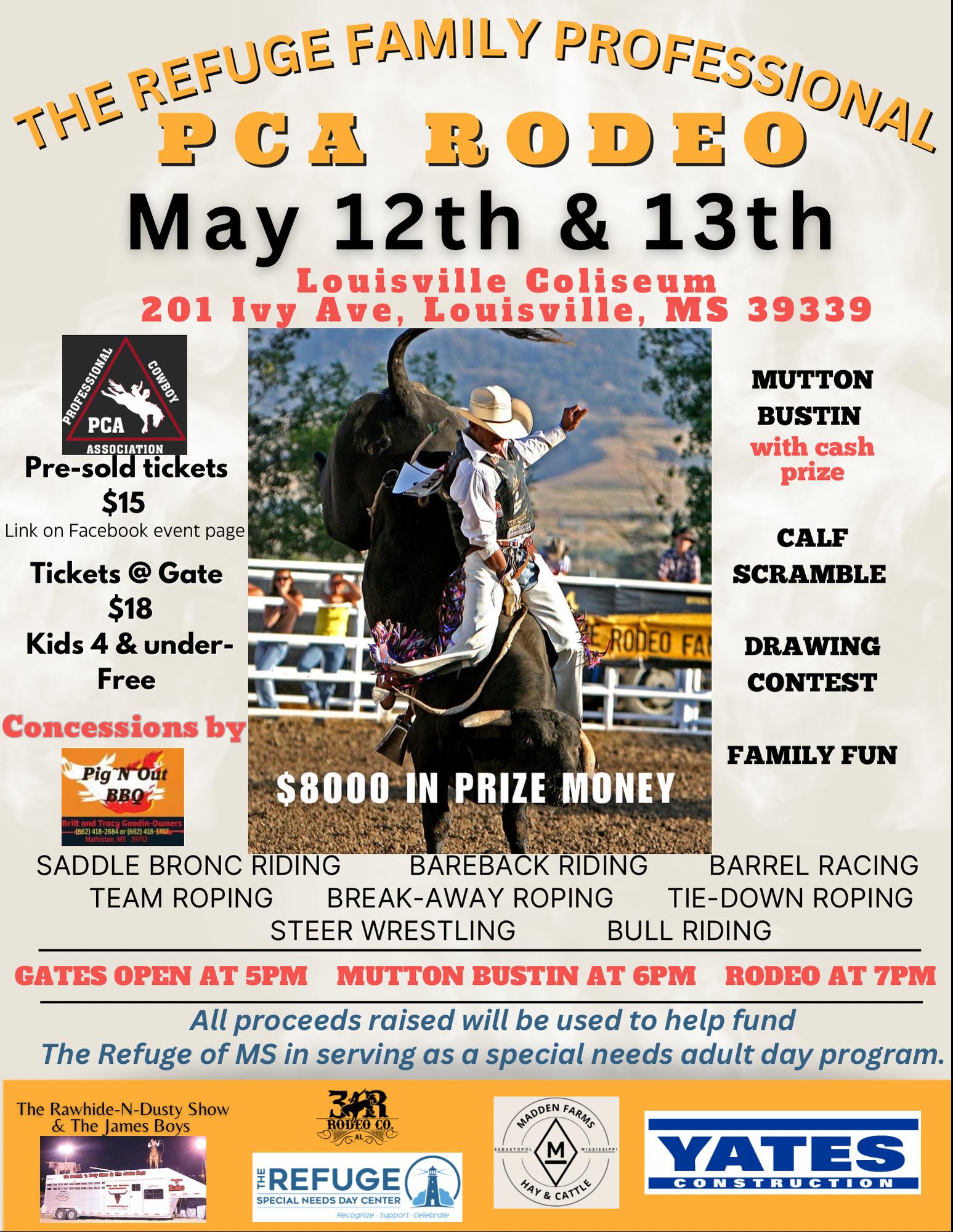 The Refuge Family Professional PCA Rodeo in Louisville - Checkout