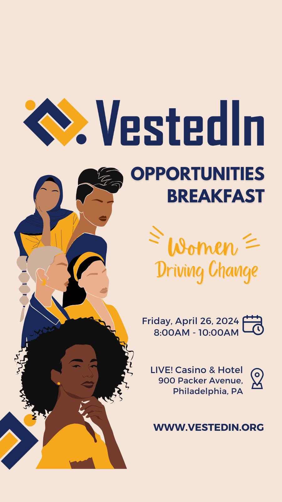 VestedIn 2024 Opportunities Breakfast in Philadelphia - Checkout