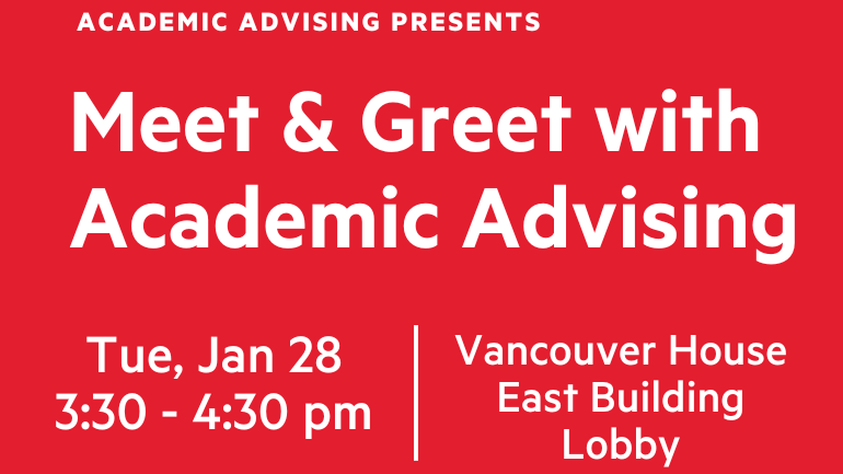 Meet & Greet with Academic Advising in Vancouver - Checkout