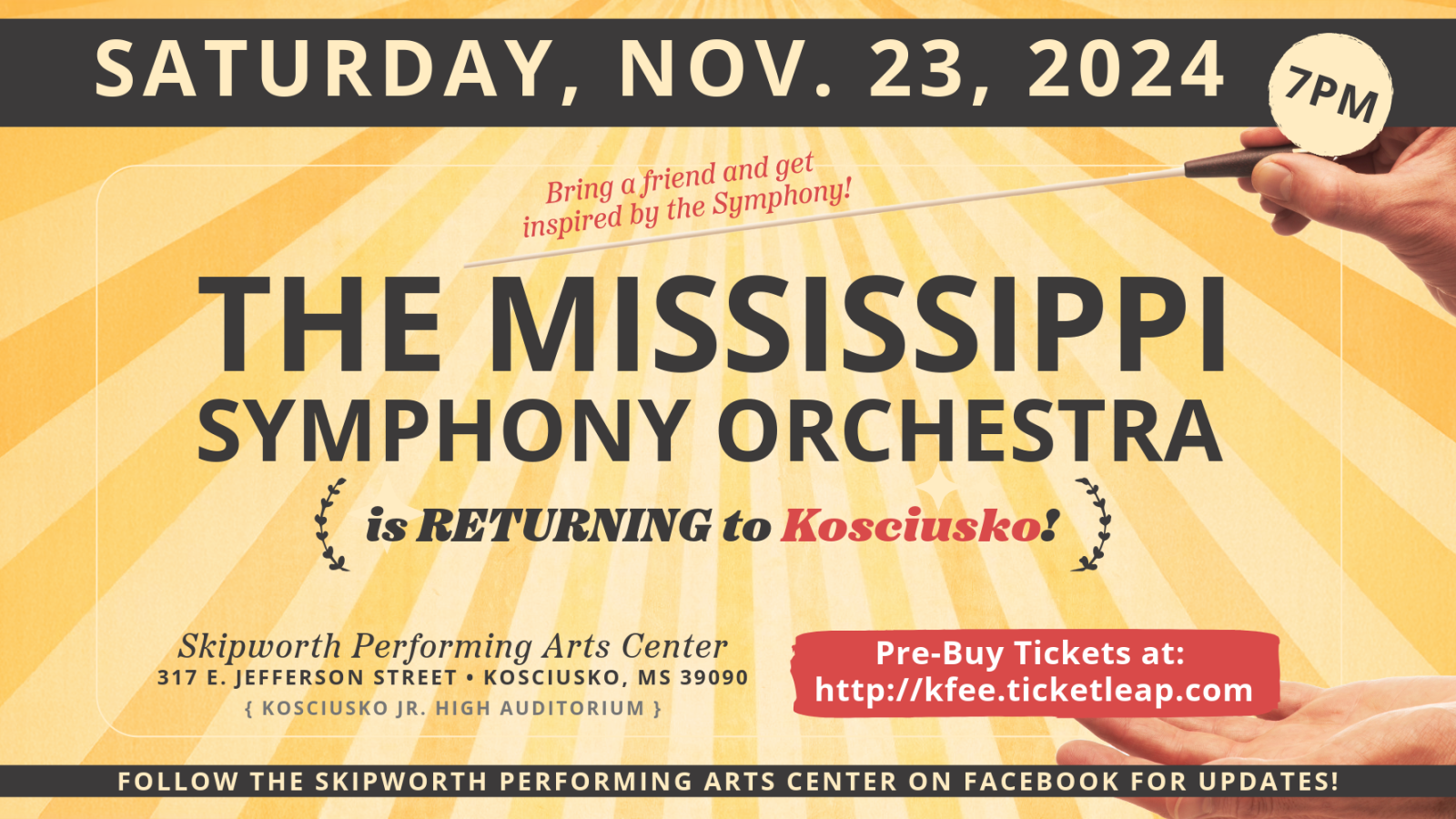 The Mississippi Symphony Orchestra in Kosciusko - Checkout