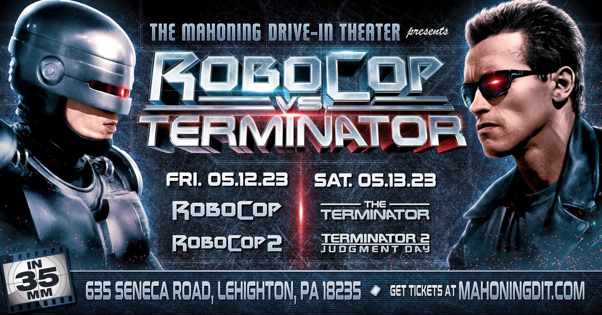 ROBOCOP vs TERMINATOR (I & II on 35mm) in Lehighton - Checkout