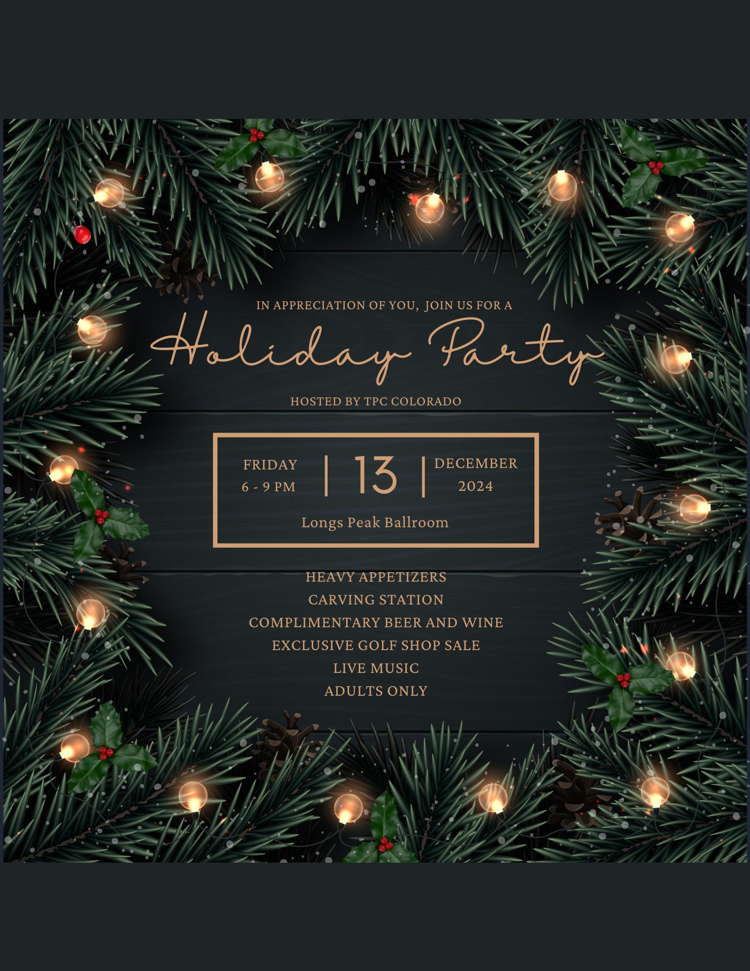 Member Holiday Party in Berthoud - Checkout