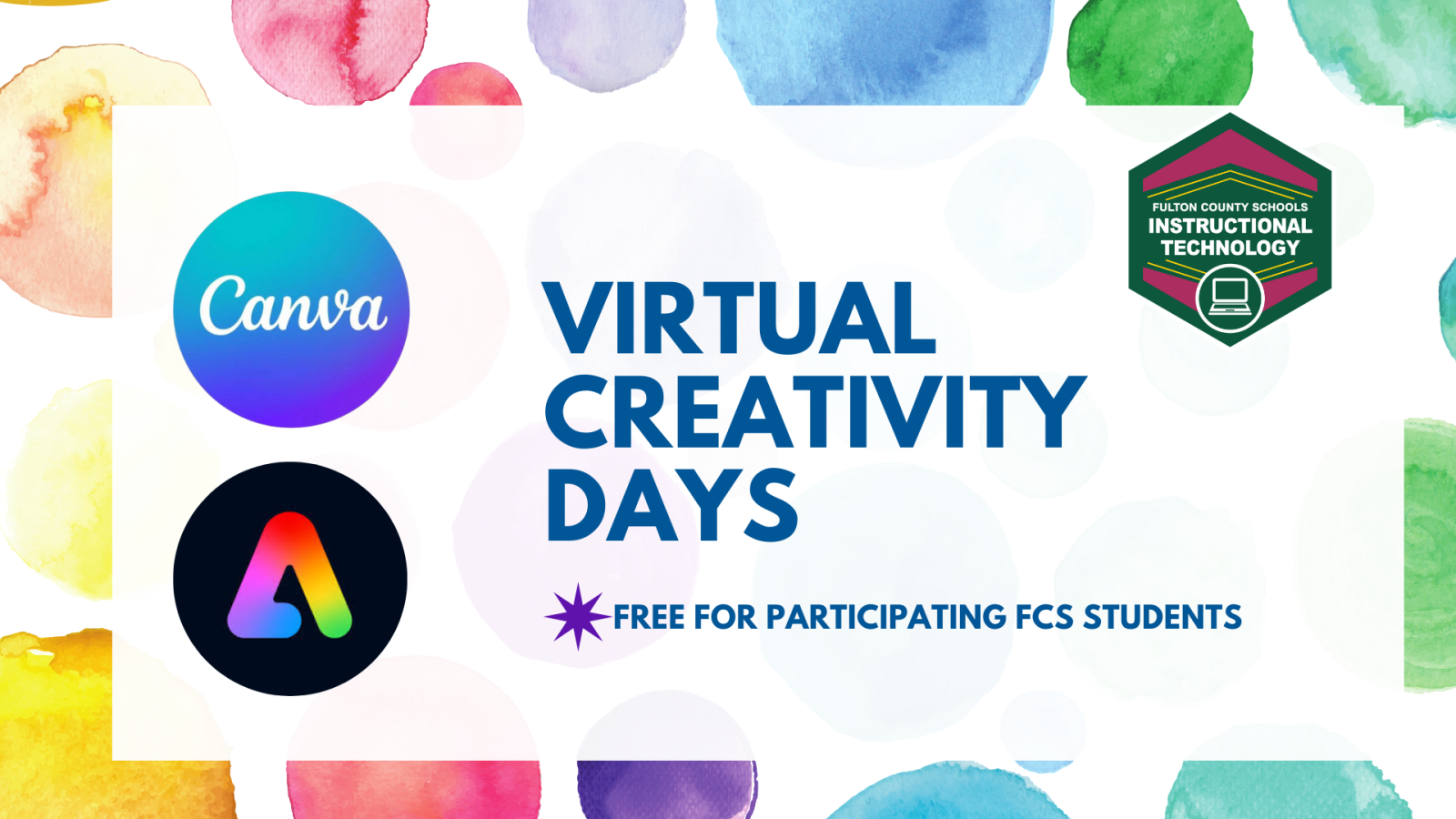 FCS Virtual Creativity Days - Graphic Design (FREE) in Atlanta - Checkout
