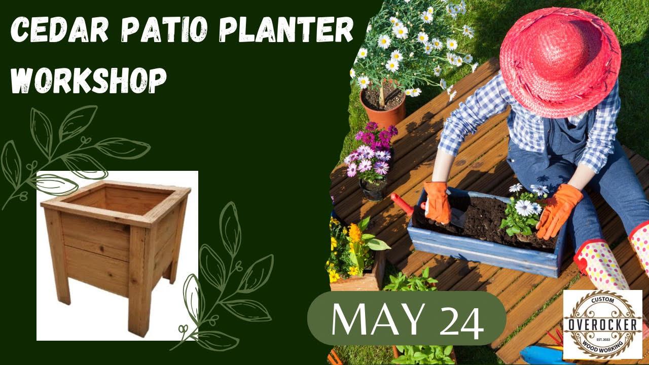 Cedar Patio Planter Box Workshop in Kenosha - Checkout