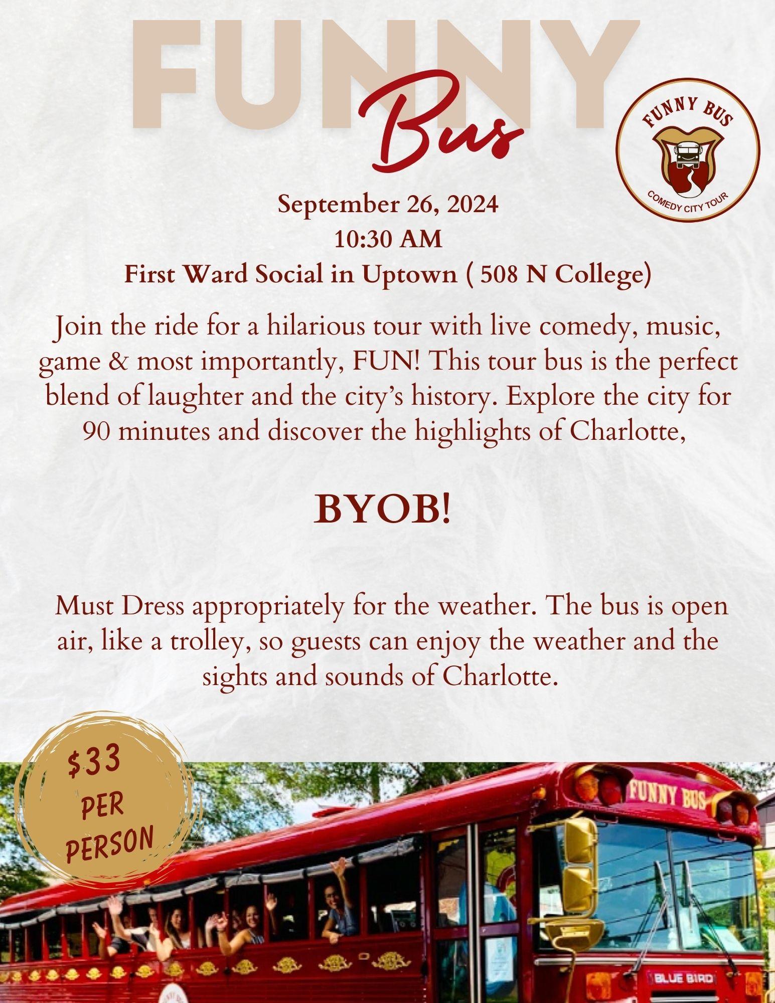 Funny Bus Tour in Charlotte - Checkout