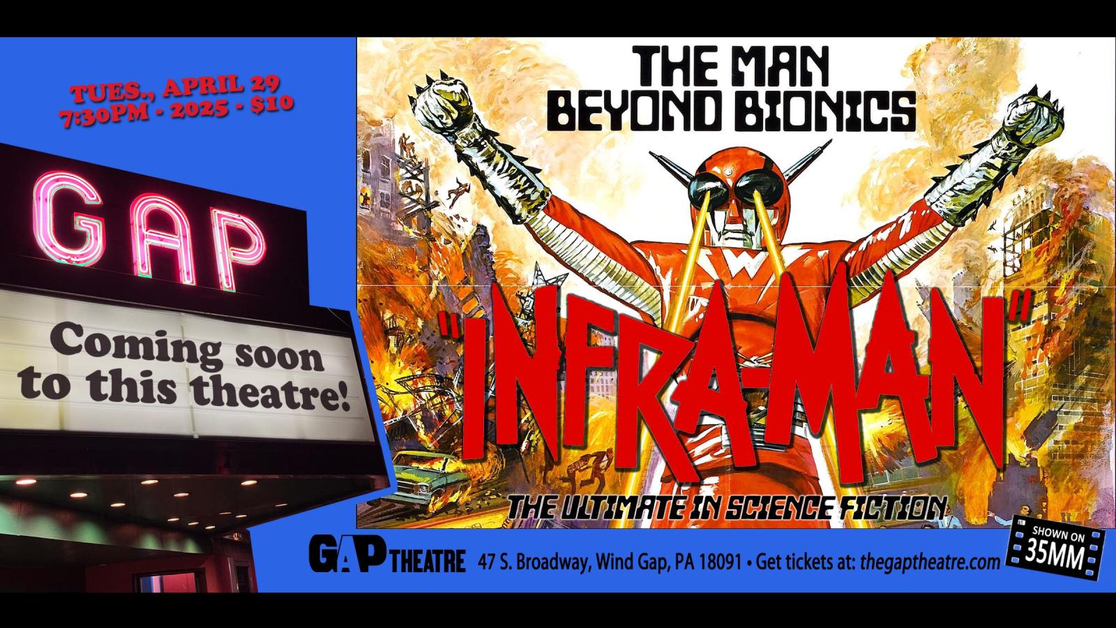 INFRA-MAN (1975) in 35mm in Wind Gap - Checkout