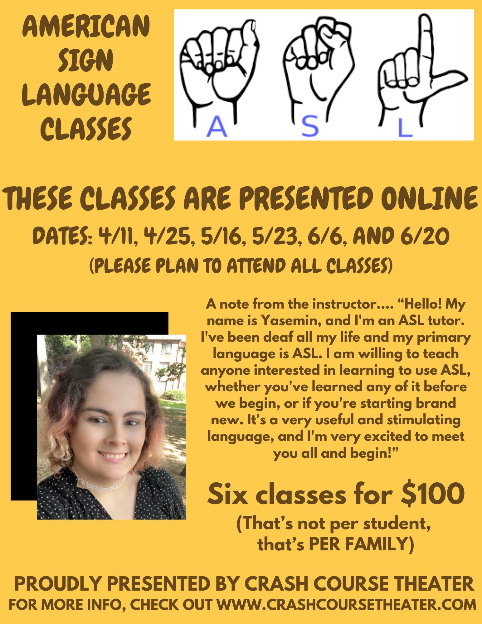 Online American Sign Language Classes in Online - Checkout