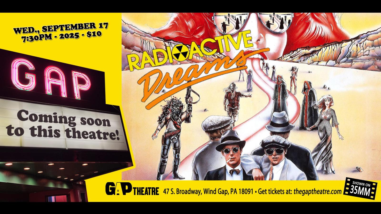RADIOACTIVE DREAMS (1984) in 35mm in Wind Gap - Checkout