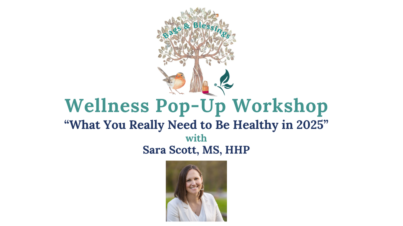 Wellness Pop-Up Workshop - "What You Really Need to be Healthy in 2025 ...