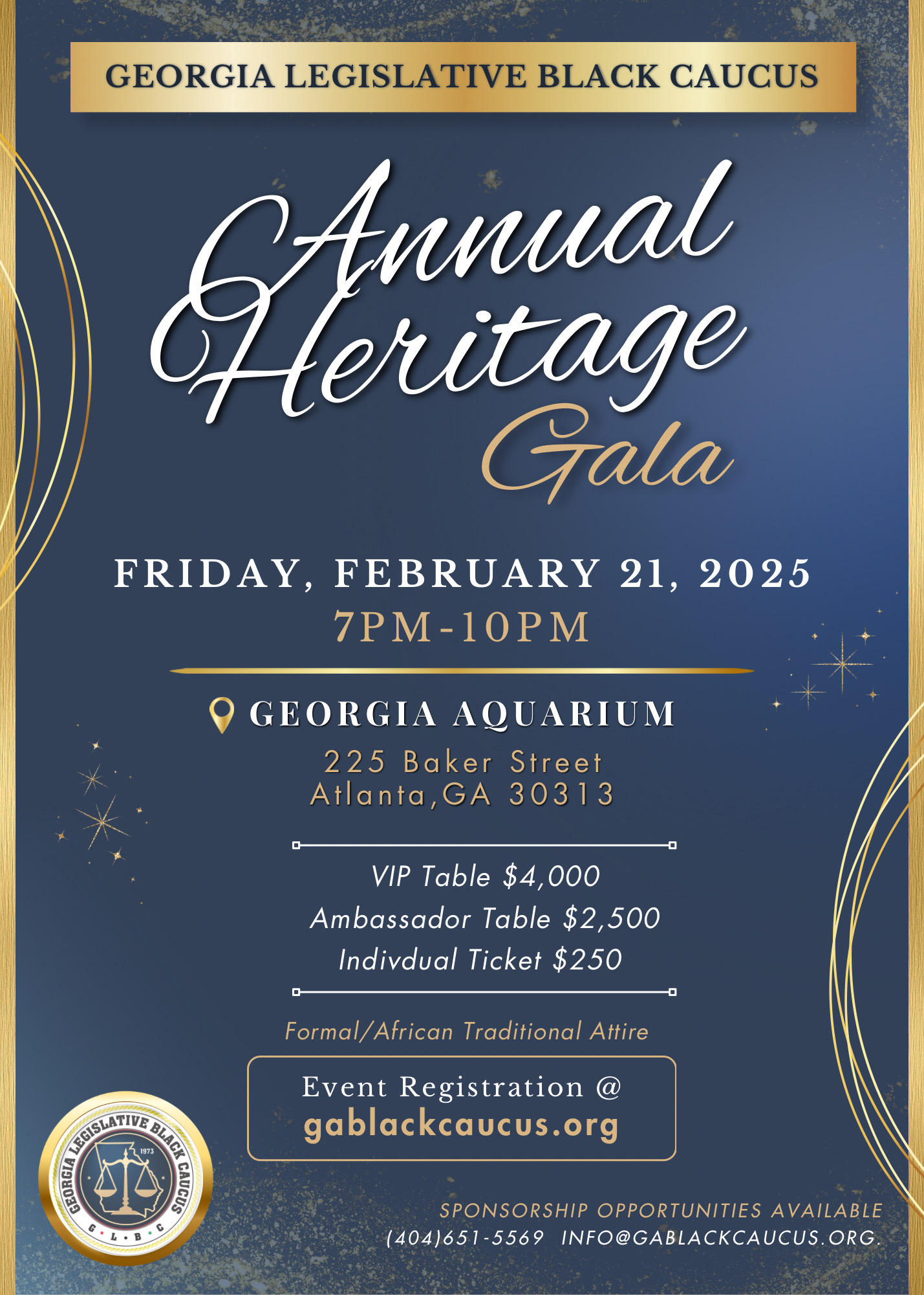 Georgia Legislative Black Caucus Annual Heritage Gala in Atlanta - Checkout