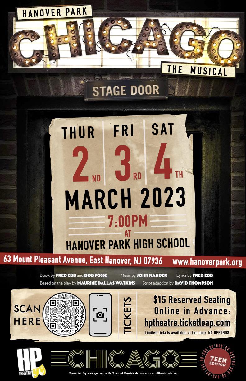 CHICAGO THE MUSICAL at Hanover Park in East Hanover - Checkout