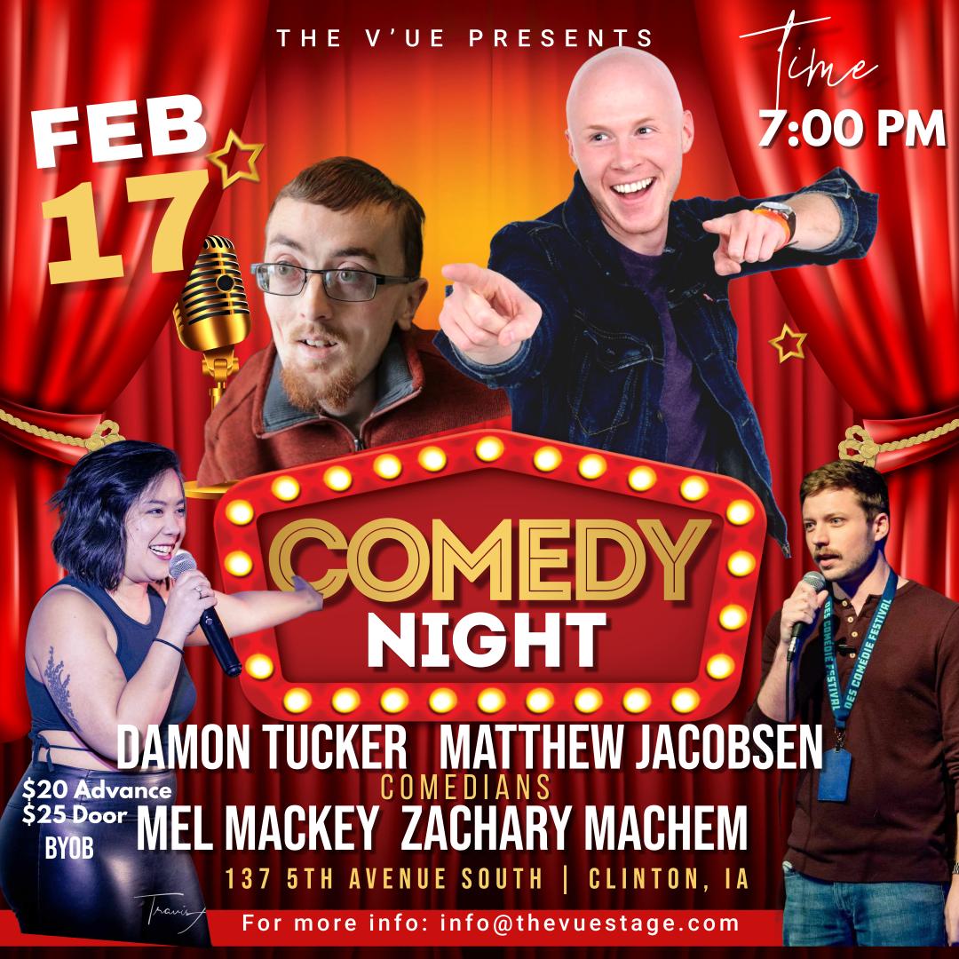 Comedy Show with Damon Tucker, Matthew Jacobsen, Mel Mackey, and Zach ...