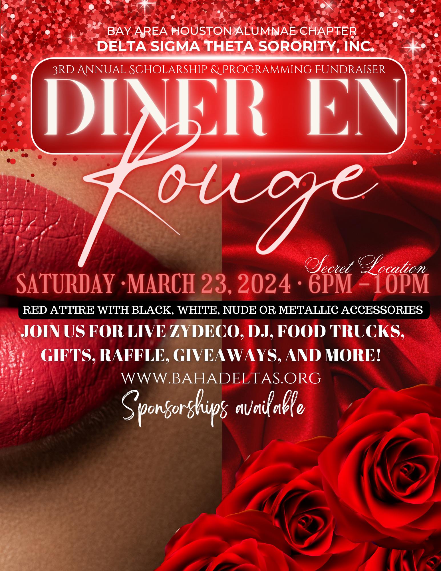 Diner En Rouge 2024 in Pearland - Checkout