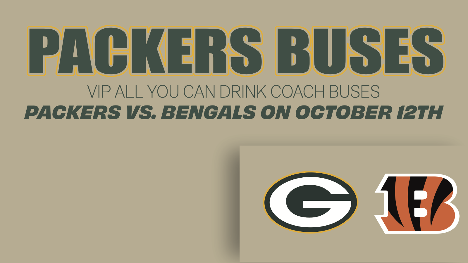 Packers vs. Bengals Coach Buses in Milwaukee - Checkout