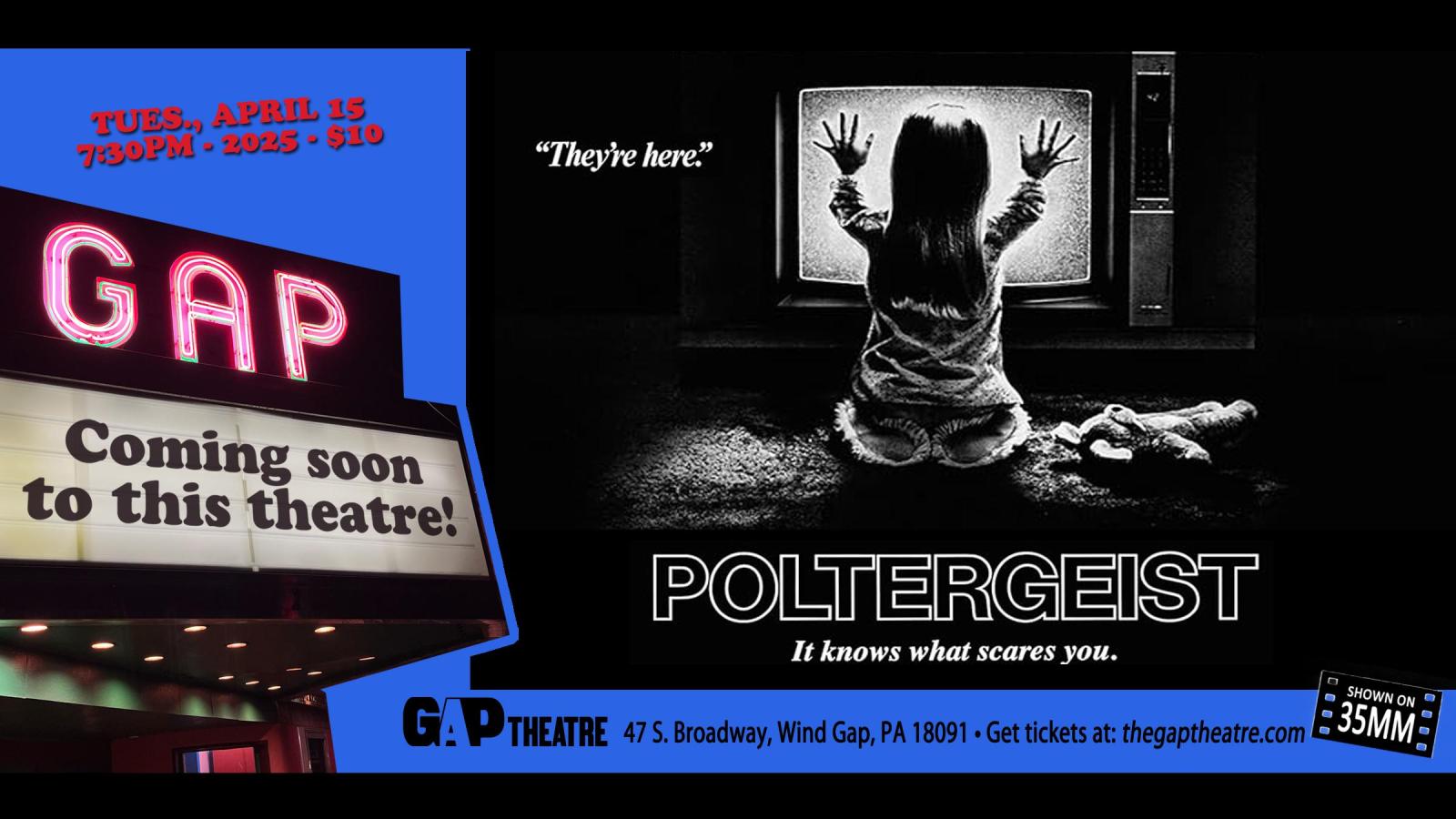 POLTERGEIST (1982) in 35mm in Wind Gap - Checkout