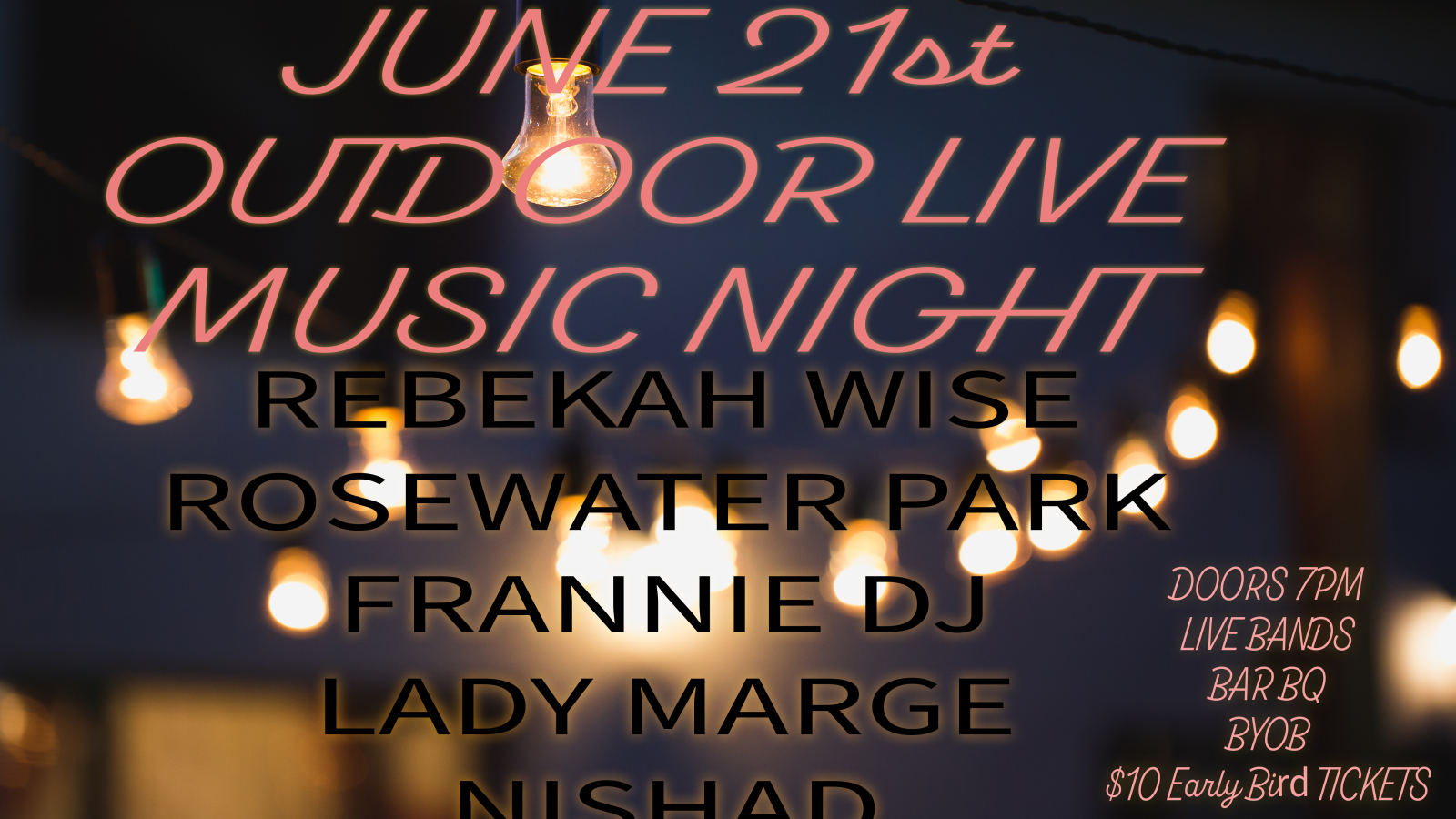 OUTDOOR LIVE MUSIC NIGHT - Checkout