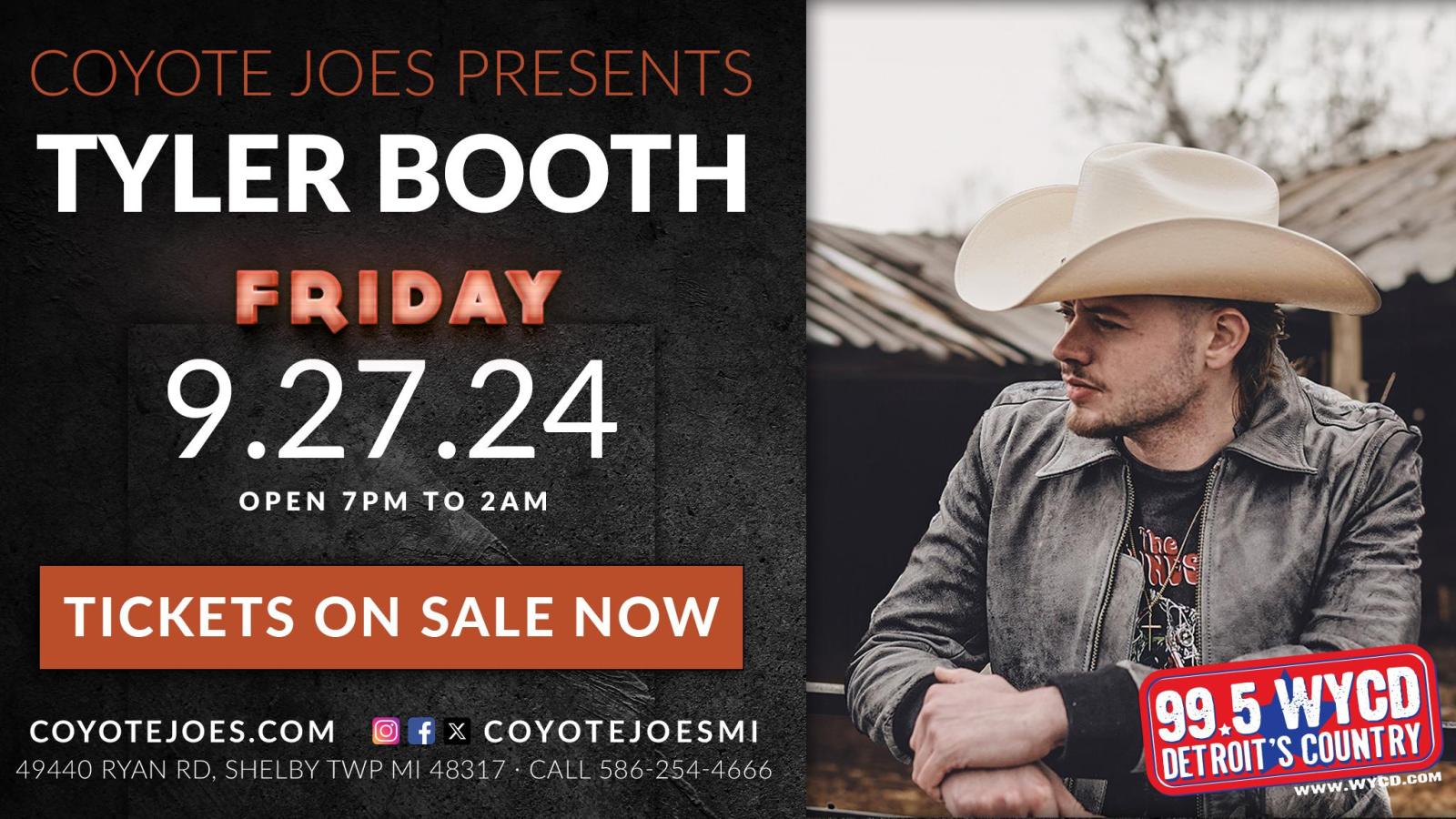 Tyler Booth at Coyote Joe's in Shelby Township - Checkout