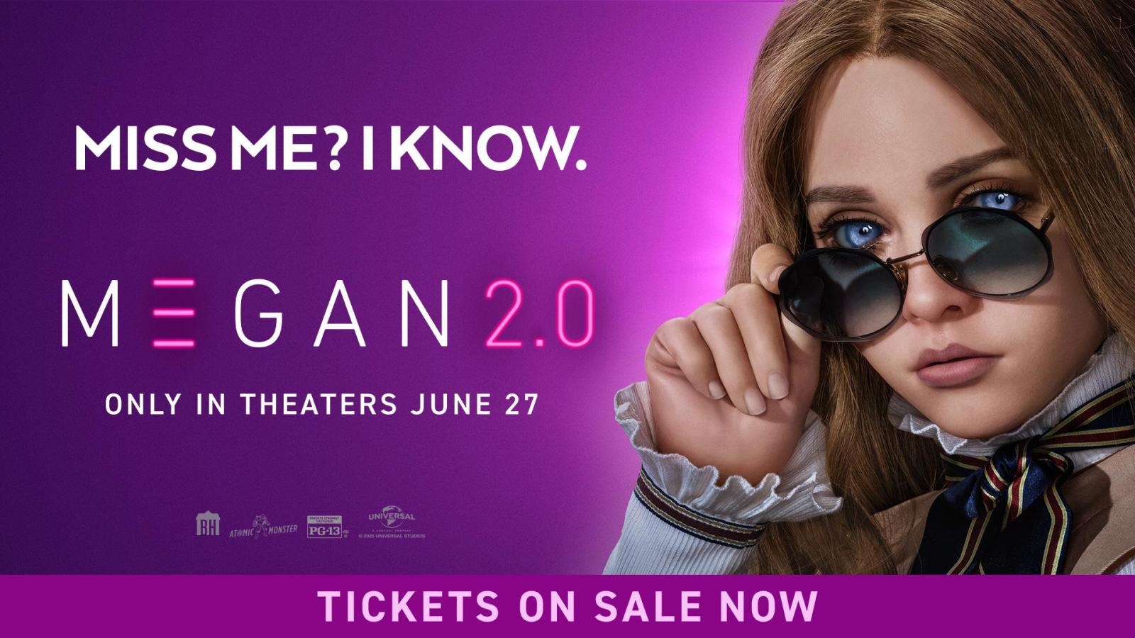 Screen 2- Megan 2.0 followed by 28 Years Later in Kenton - Checkout