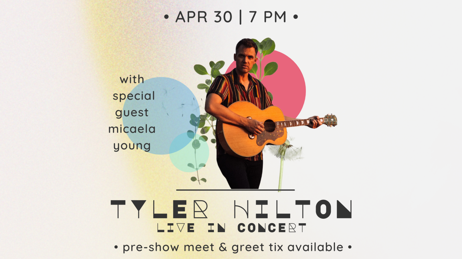 An Evening with Tyler Hilton in Tulsa - Checkout