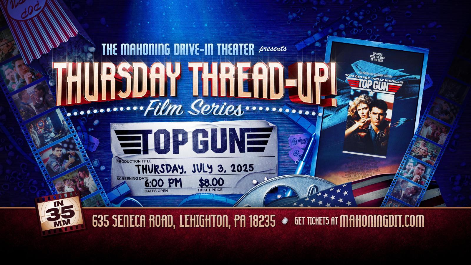 Thursday Thread-Up: TOP GUN '86 (on 35mm) in Lehighton - Checkout