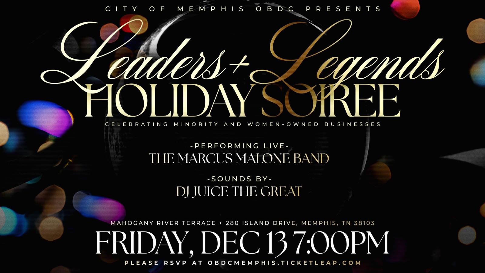Leaders + Legends Holiday Soiree in Memphis - Checkout Leaders + Legends Holiday Soiree in Memphis - Checkout